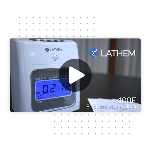 400E Electronic Employee Time Clock – Lathem