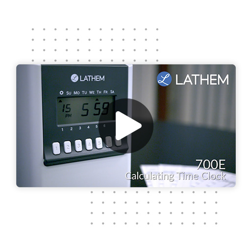700E Calculating Electronic Time Clock